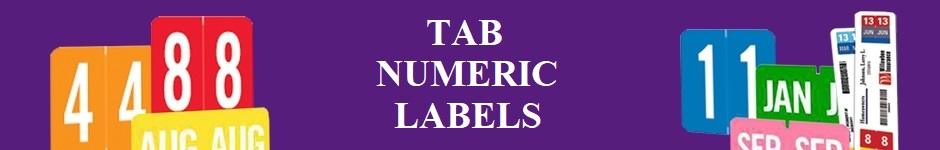Tab Numeric Labels | FilingSupplies.com